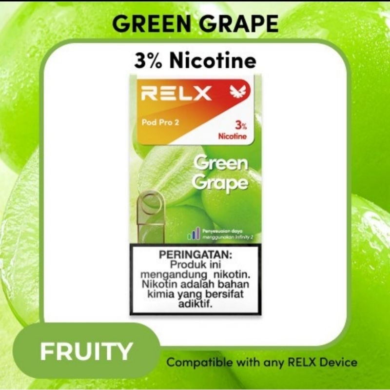 Jual Relx Pod Grape Green Single Pack | Shopee Indonesia
