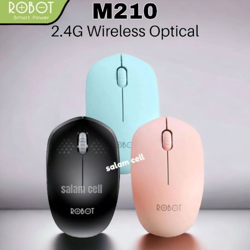 Jual Mouse Wireless Robot M210 2.4G Mouse Bluetooth Original Garansi ...