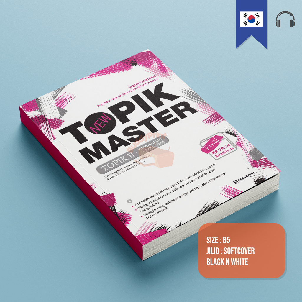 Jual Buku New TOPIK MASTER Final 실전 모의고사 TOPIK Ⅱ - Intermediate-Advanced (English ver.) | Shopee ...