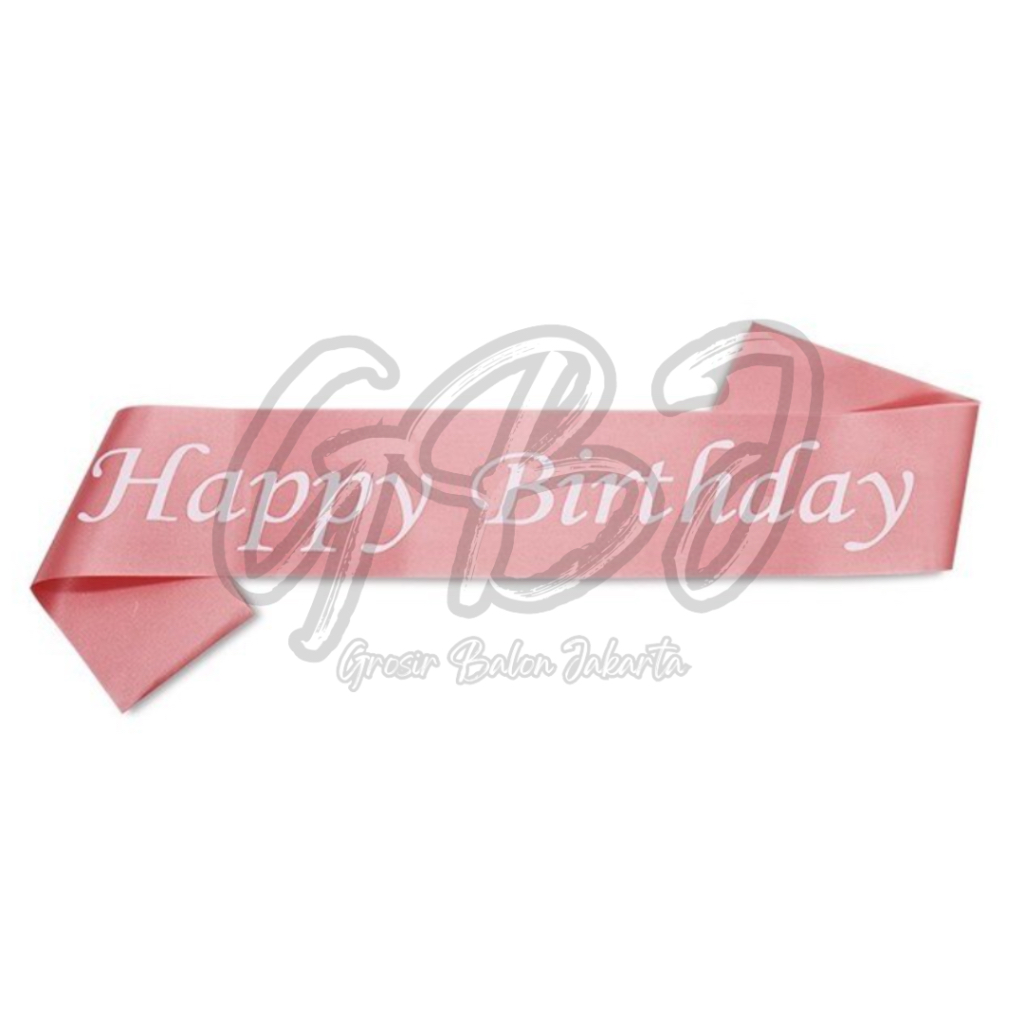 Jual Selempang Happy Birthday / Slempang Ulang Tahun / Sash HBD ...