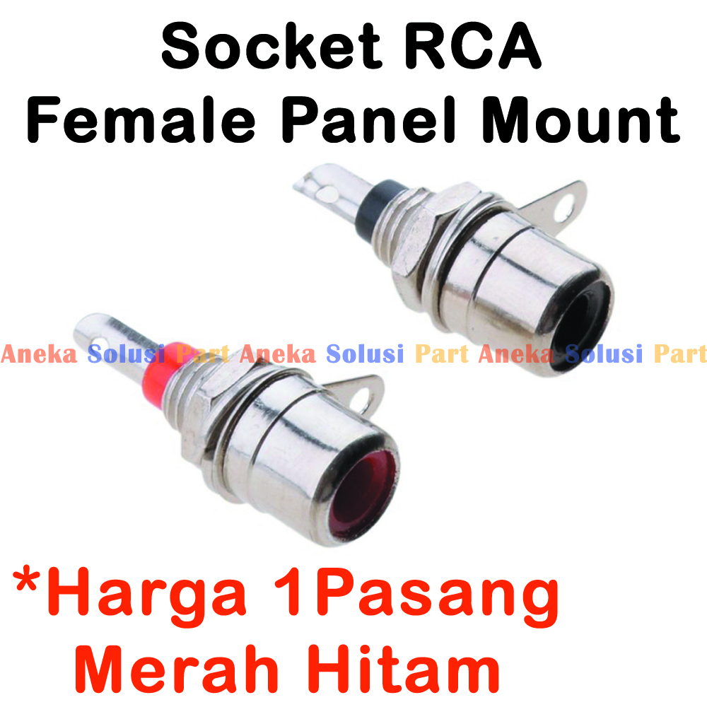 Jual Socket RCA Female Panel Chassis Sasis Mount | Shopee Indonesia