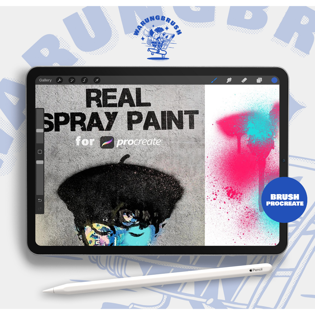 Jual Tip Top Real Spray Paint Brushes for Procreate BP00314 | Shopee Indonesia