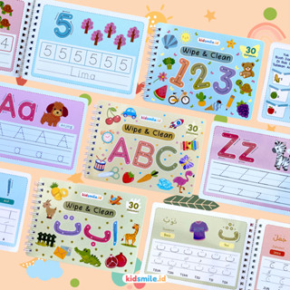 Jual Buku Wipe And Clean Kidsmile Activity Book Tracing Book Buku ...