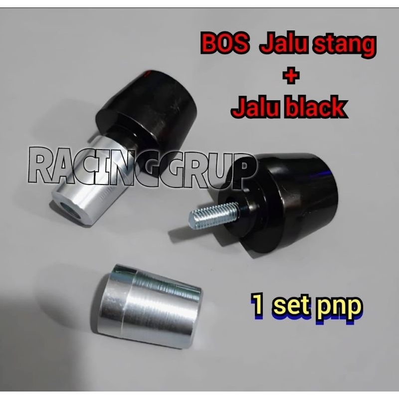 Jual Jalu Stang PCX CNC HITAM Set Jalu Tanam Adaptor Besi Satu Set ...