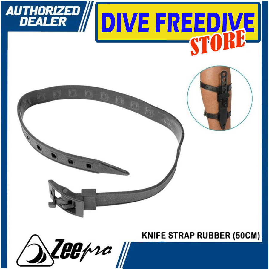 Jual Knife Strap Rubber Zeepro 50cm Tali Pisau Karet Freediving Diving ...