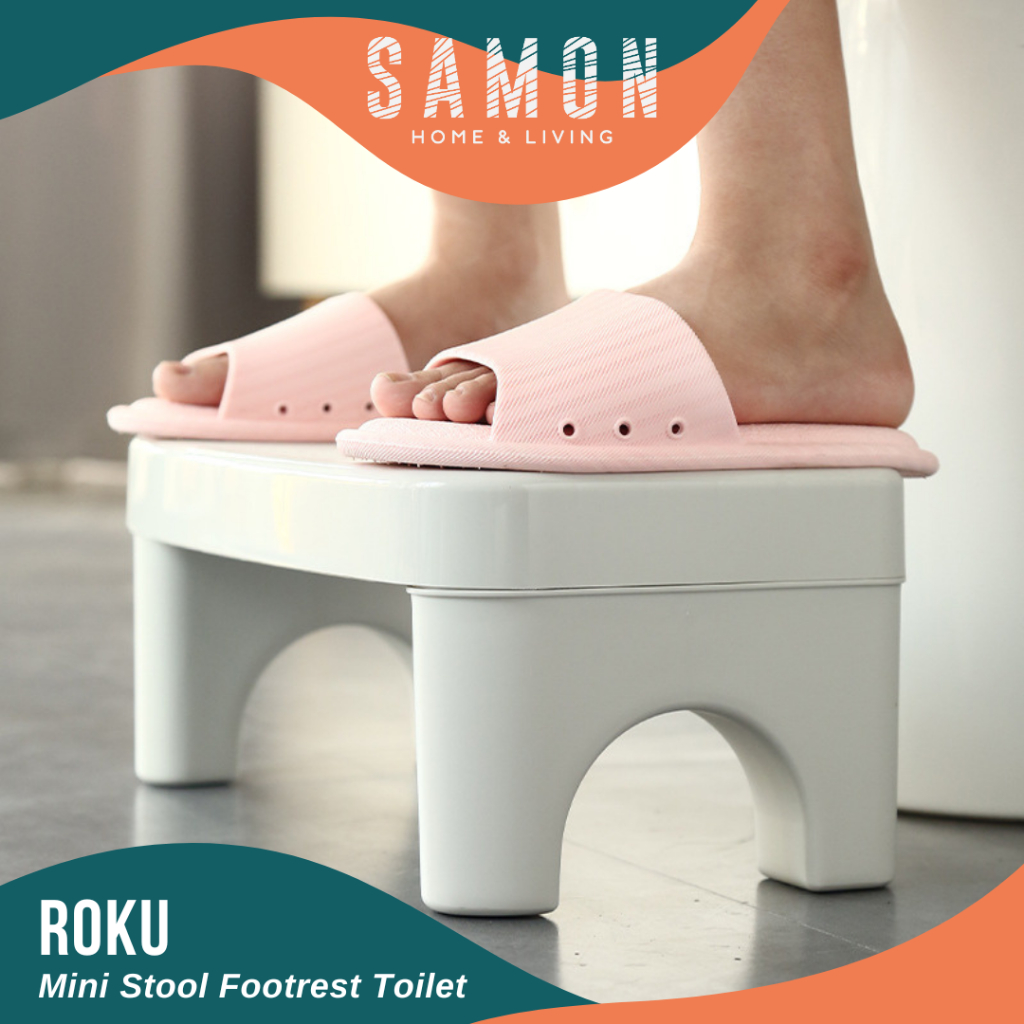 Jual 【SAMON】ROKU Kursi WC Kamar Mandi Toilet Stool Toilet Aesthetic ...