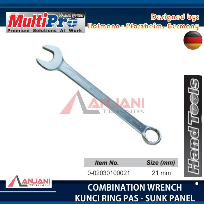 Jual MULTIPRO KUNCI RING PAS 21 MM KOMBINASI COMBINATION WRENCH SUNK 21MM | Shopee Indonesia