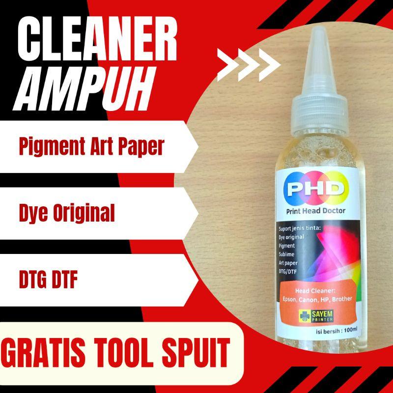 Jual Cleaner For Pigment Pembersih Head Epson Canon HP Br0th3r Tinta ...