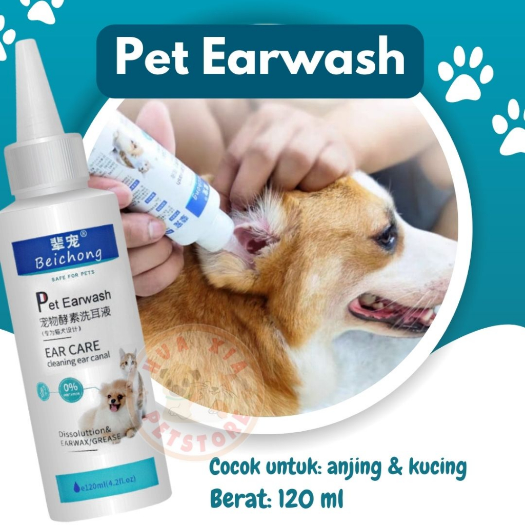 Jual Cairan Pembersih Telinga Kucing Anjing Obat Tetes Anti Kutu ...