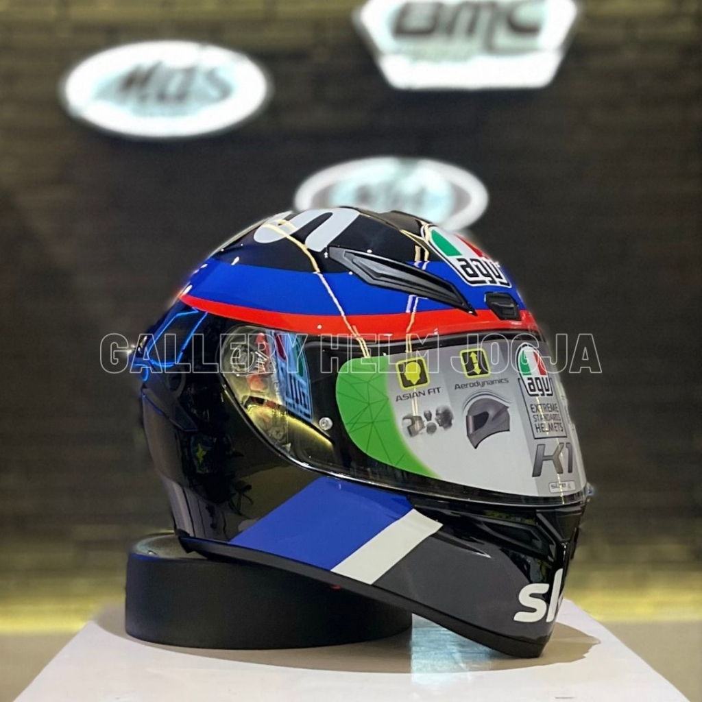 Jual AGV K1 VR 46 SKY Racing Team Black Red / agv k1 vr46 / agv asian ...