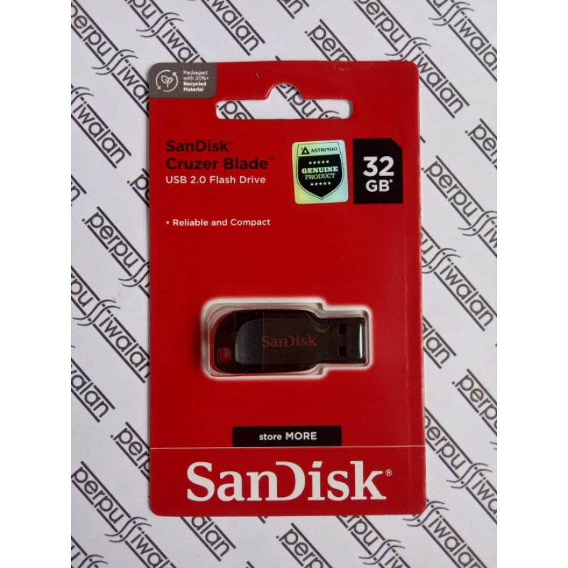 Jual FLASHDISK SANDISK CRUZER BLADE 32GB ORIGINAL | Shopee Indonesia