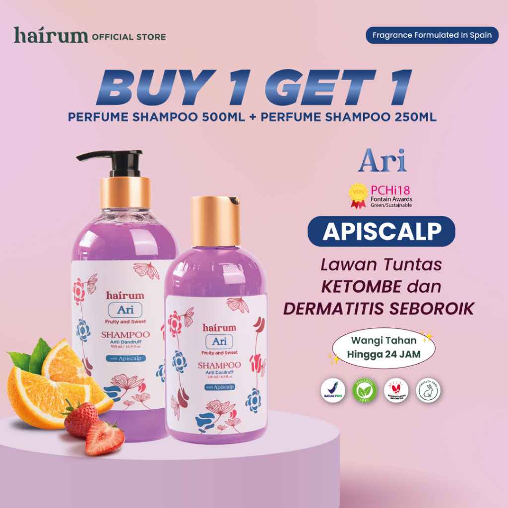 Jual Hairum Paket Ari Bundling 2in1 Shampoo Fragrance / Perfume ...