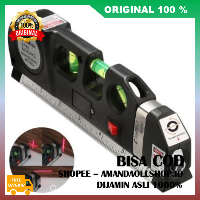 Jual Display Laser Ruler Penggaris Laser Tepat Dan Akurat Waterpass ...