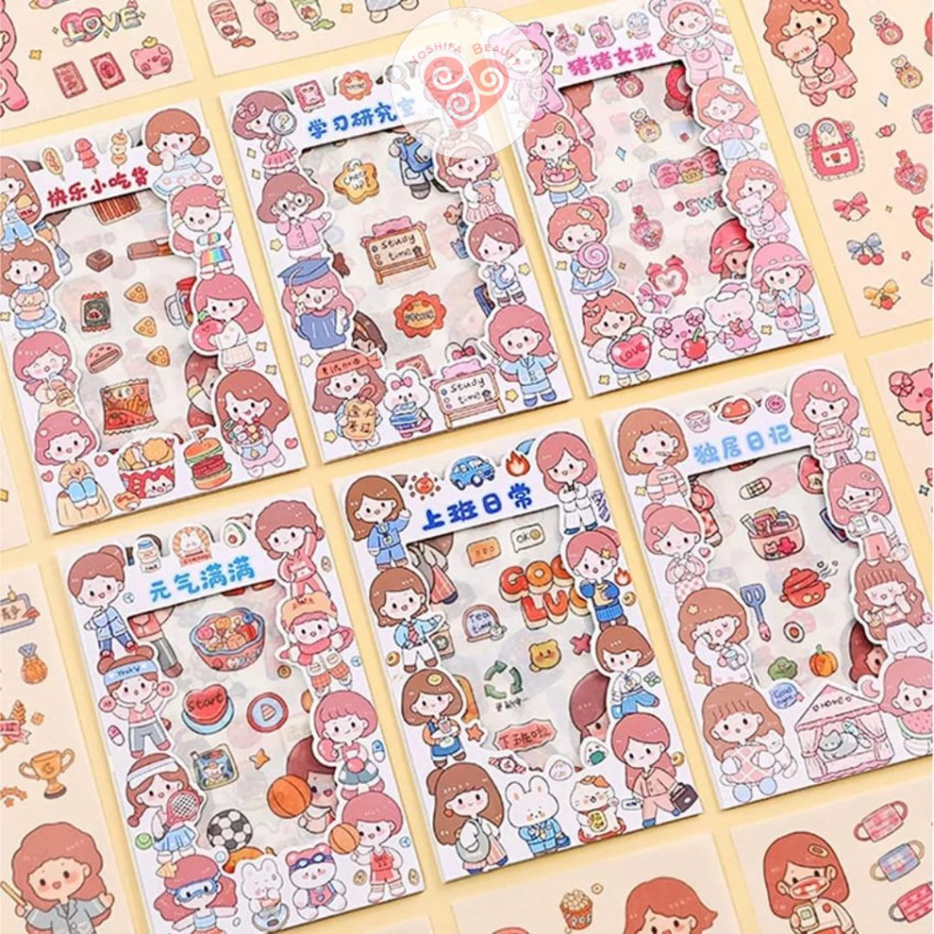 Jual Sticker DIY Lucu Cute Aesthetic | Stiker Estetik Aktivitas 4 ...