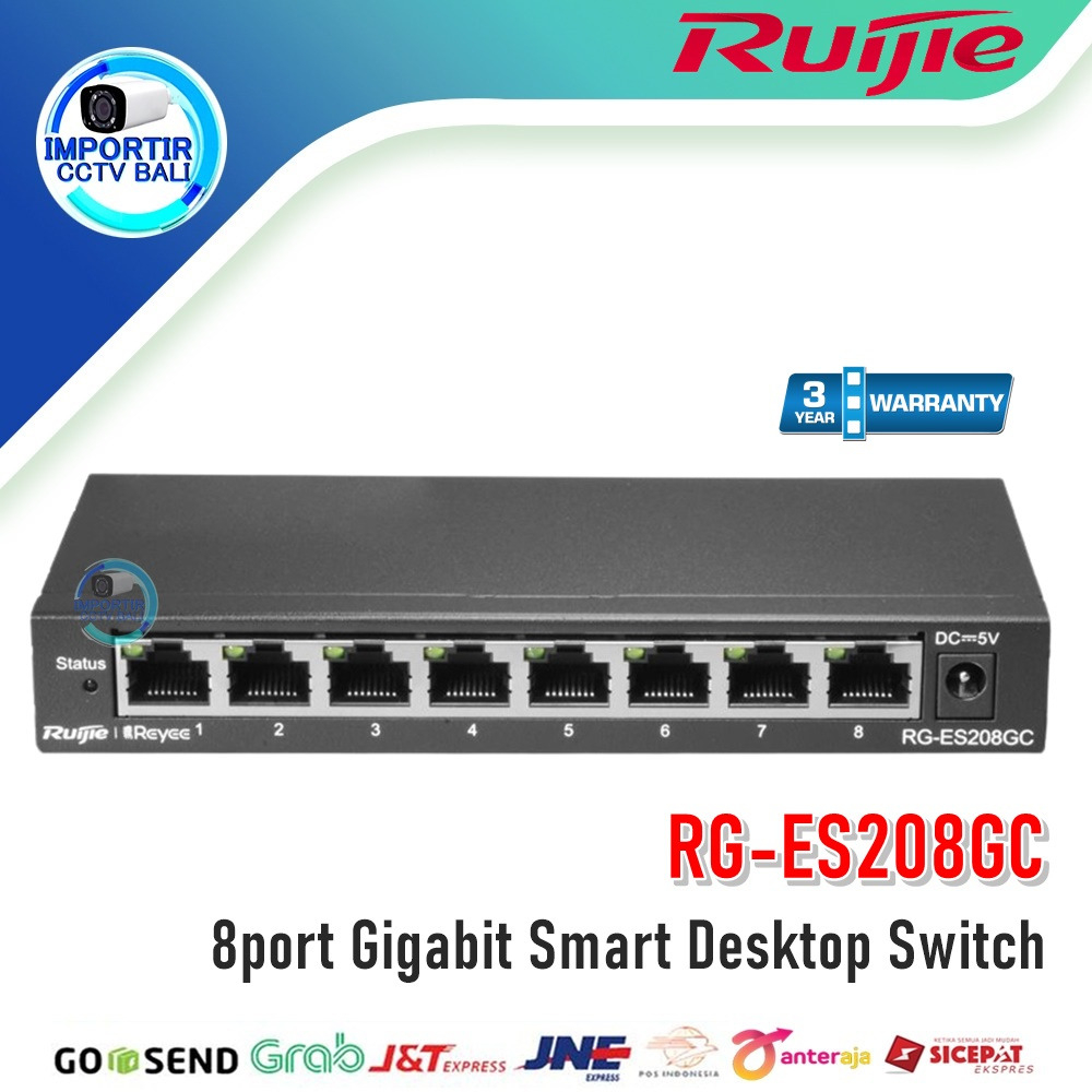 Jual RUIJIE 8port Gigabit Smart Desktop Switch ICB | Shopee Indonesia