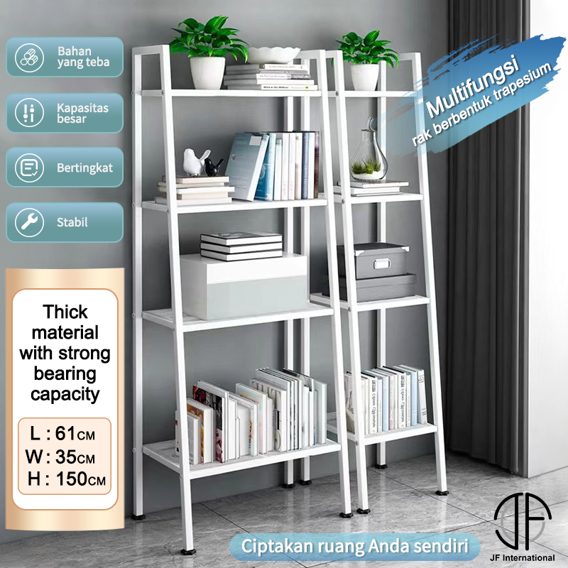 Jual Rak buku dekoratif ruang tamu 4 tingkat multifungsi /Rak Pajangan ...