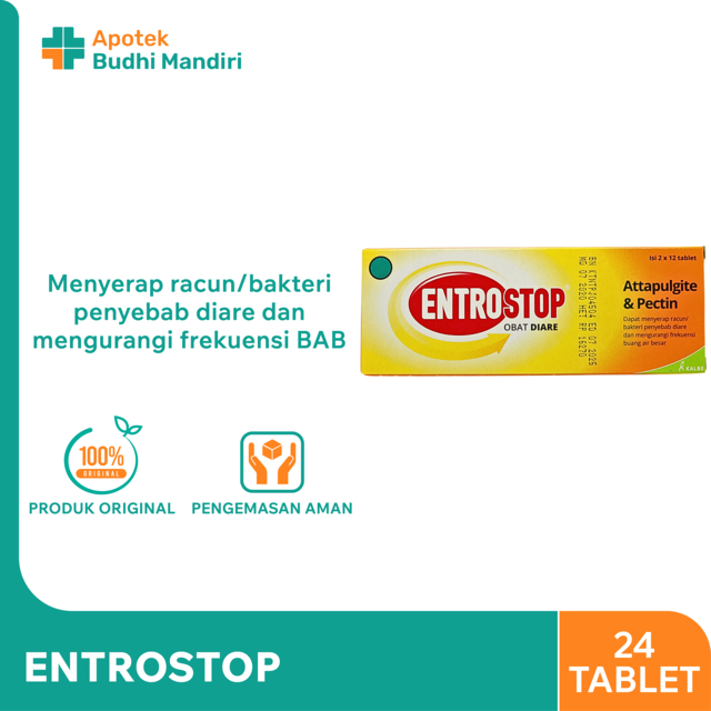 Jual Entrostop Tablet Dewasa (1 Box) - Membantu Mengatasi Diare ...