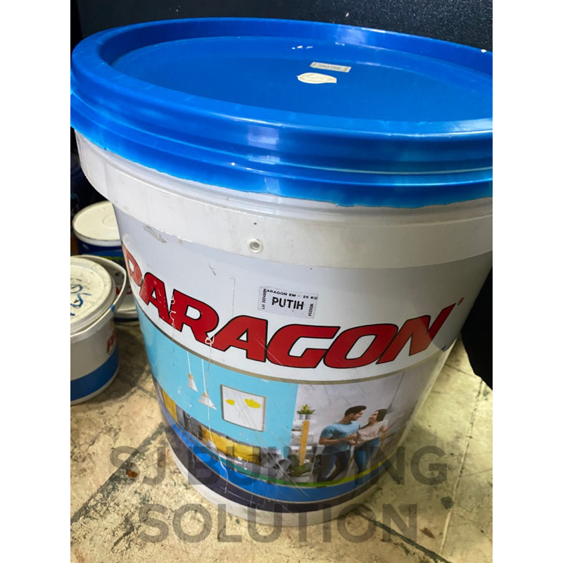 Jual Cat Tembok Air Paragon Putih Kekuningan 25 kg/ Pail Putih Kuning ...