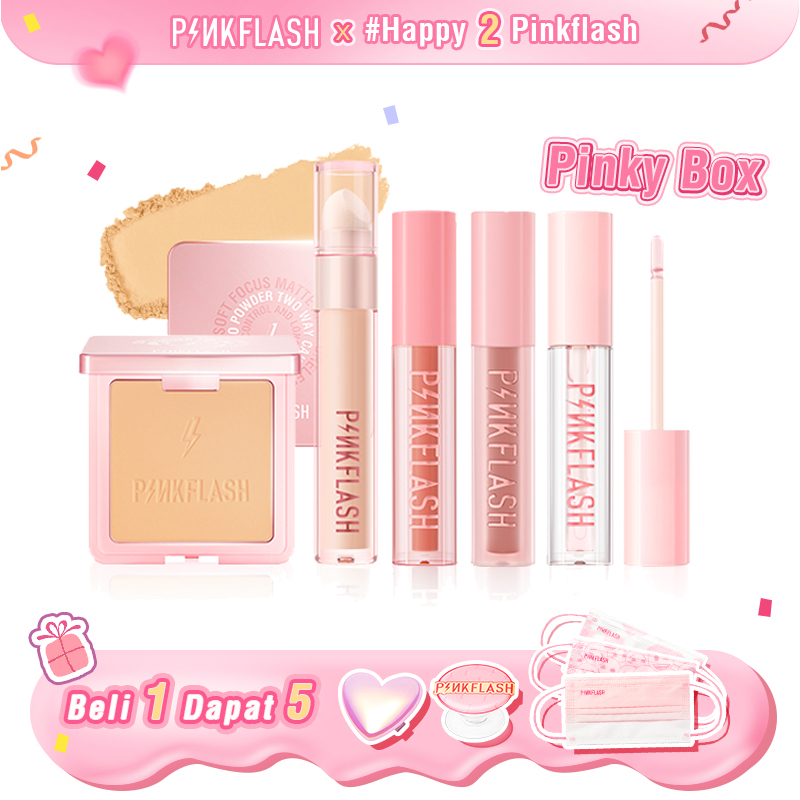 Jual PINKFLASH Pinky Box Happy2Pinkflash makeup set 2nd Anniversary ...