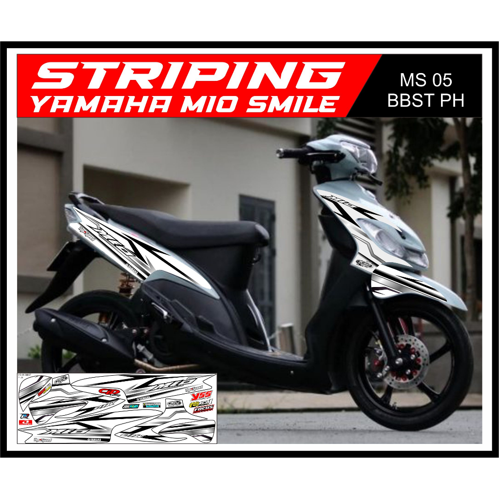 Jual STRIPING LIST STIKER YAMAHA MIO SMILE | Shopee Indonesia