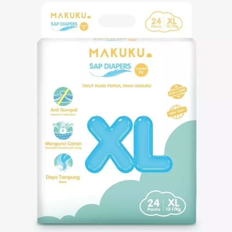 Jual MAKUKU SAP Diapers Comfort Fit Mini Pants Popok Bayi Anti Gumpal ...