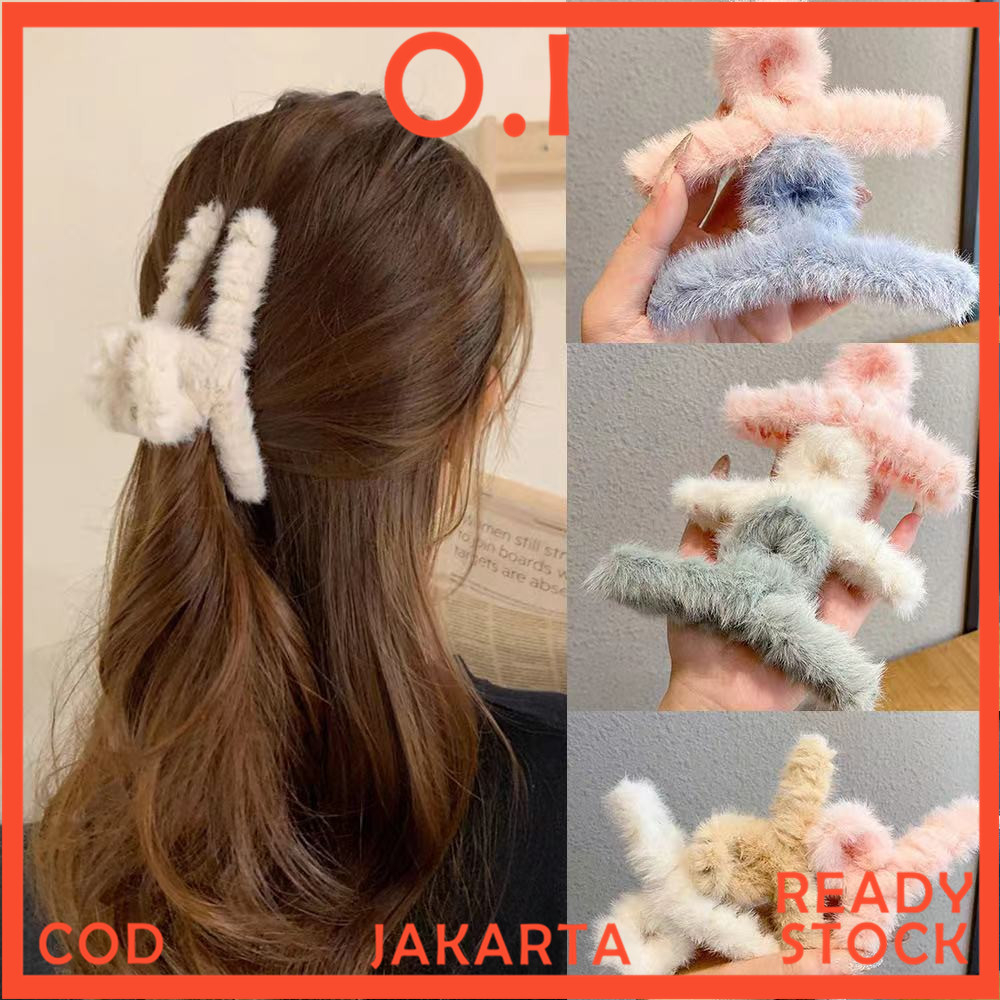 Jual Jepitan Jedai Bulu / Jepit Rambut Bulu | Shopee Indonesia