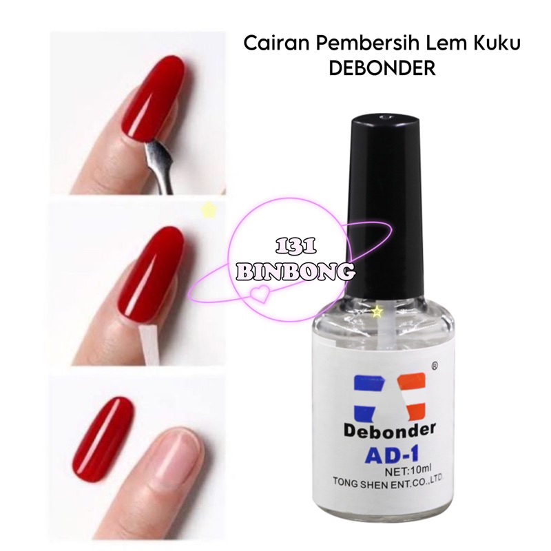 Jual Debonder Nail Art Cairan Pembersih Lem Kuku Lem Pinset | Shopee ...