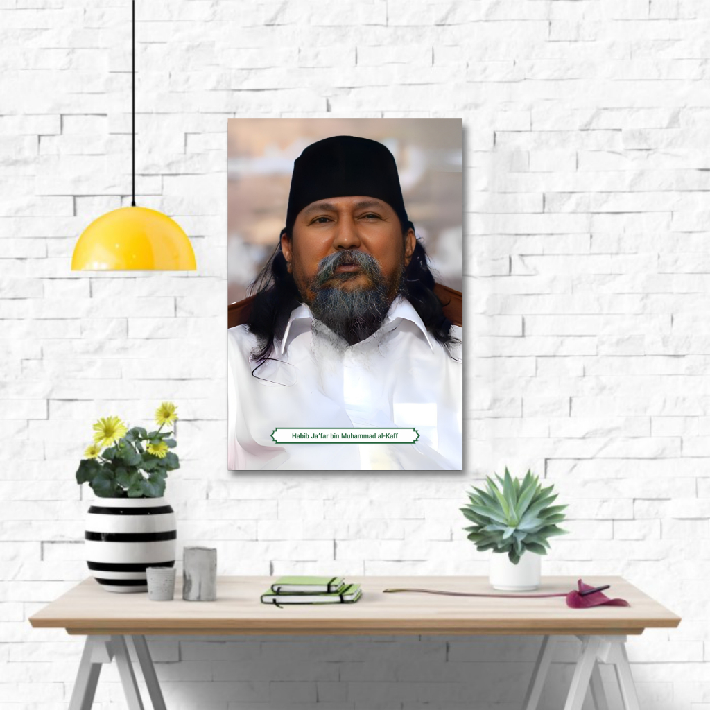 Jual Foto Poster Hiasan Dinding Ulama Kyai Habib Jafar al Kaff Wall ...