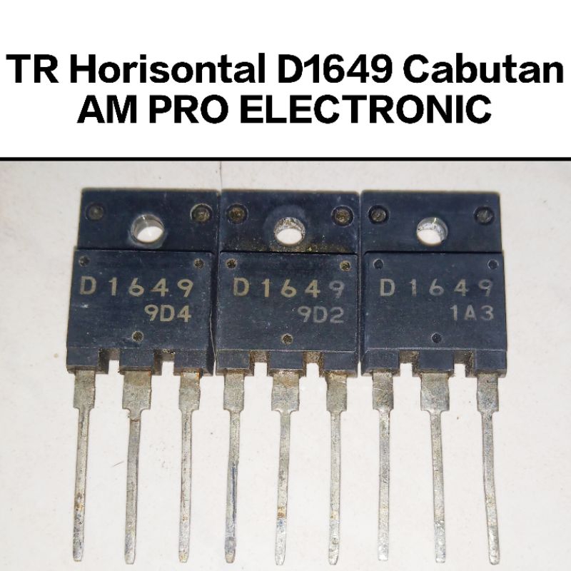 Jual TR D1649 = D1553 Transistor Horisontal 2SD1649 Cabutan Original ...