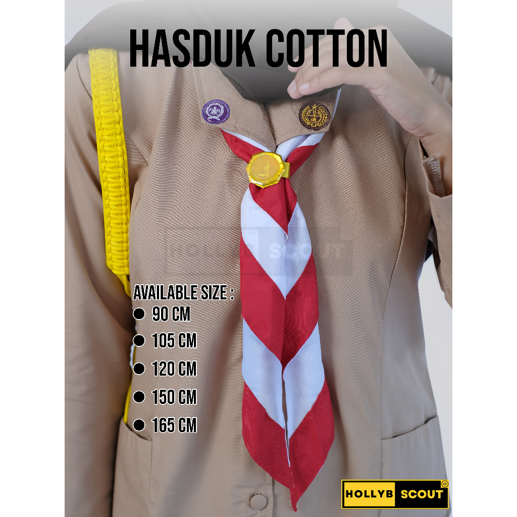 Jual Hasduk pramuka sd smp sma pembina jumbo merah putih | Shopee Indonesia