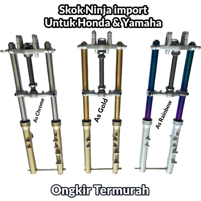 Jual Shock Skok depan ninja import honda cb gl mp tiger Yamaha rx king ...
