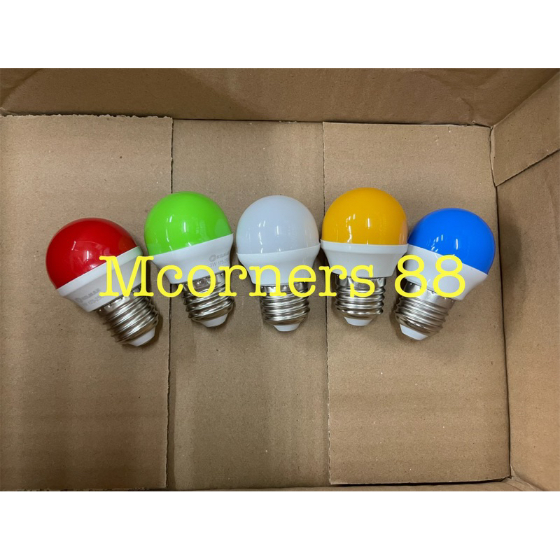Jual Lampu LED Bulat Warna Warni / Ping Pong E27 3 watt | Shopee Indonesia