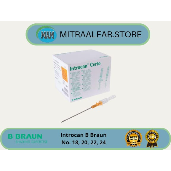 Jual Introcan No, 18,20,22,24 B BRAUN Jarum Needle Abocath Harga/Pcs ...