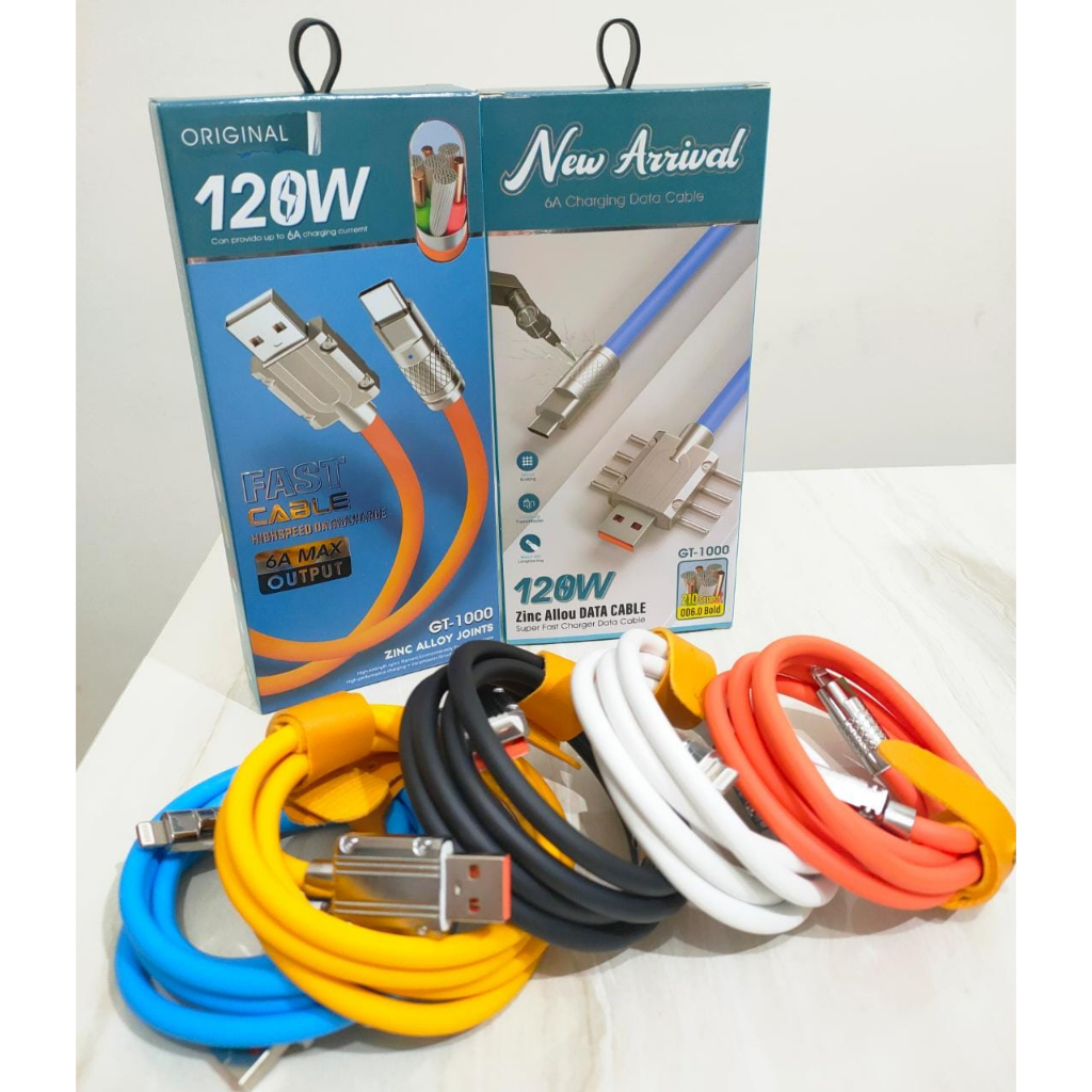 Jual Kabel Data 120w 6A Original Fast Cable Kabel Data GT-1000 Kualitas ...