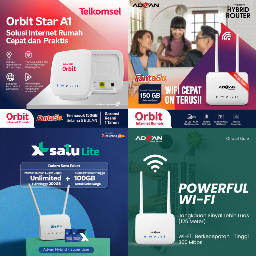 Jual [VARIAN] Modem Wifi Unlock Advan HKM Huawei - Mifi Portable - Free ...