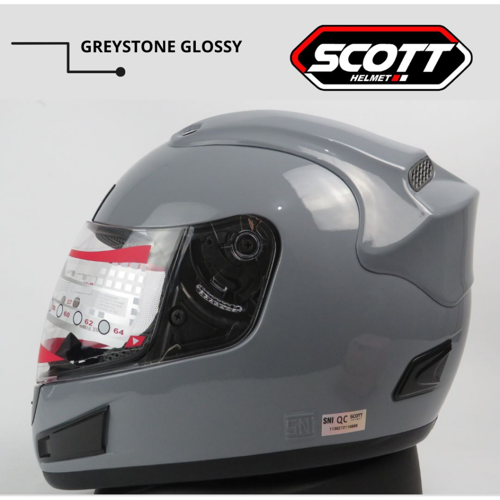Jual HELM SCOTT FULL FACE RAFALE 323 SCOTT FULL FACE SNI CARBONE ...