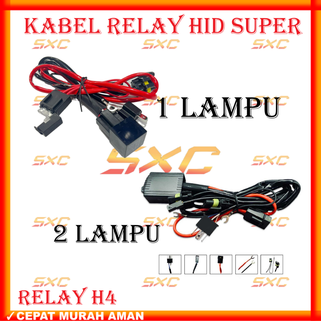 Jual PROMO KABEL RELAY BILED DAN RELAY HID MOTOR | KABEL SET HID MOTOR ...
