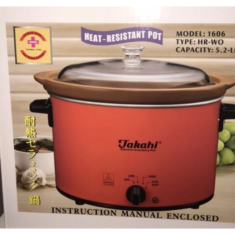 Jual TAKAHI SLOW COOKER 5,2 LITER 1606 | Shopee Indonesia