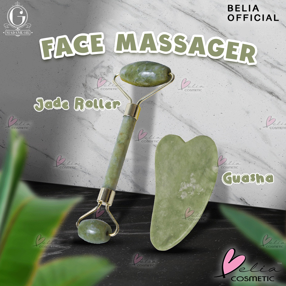 Jual BELIA MADAME GIE Face Massager | Jade Roller | Guasha | Pemijat ...