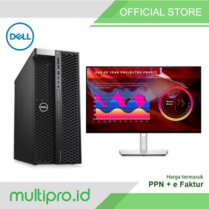 Jual Workstation Dell Precision T5820 Tower W-2223 16GB 512GB+1TB ...