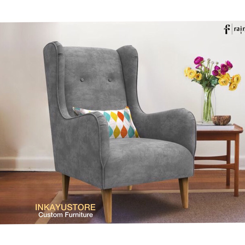 Jual SOFA BACA LIGHT GREY MINIMALIS | SOFA BACA SINGLE MINIMALIS BLUDRU ...