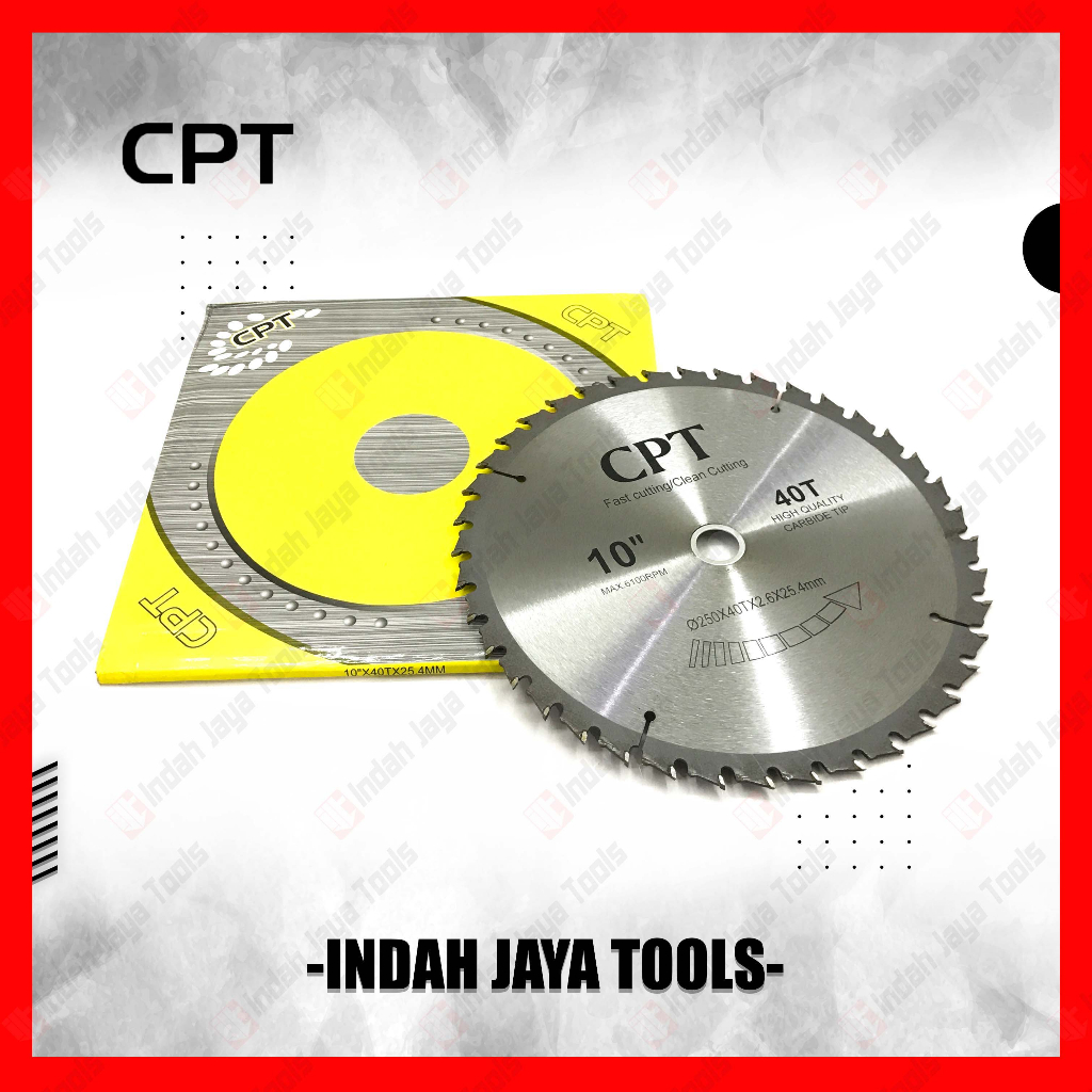 Jual CPT TANDUK TCT 10 x 40T Mata Pisau Potong Kayu Cutting Circular Saw | Shopee Indonesia
