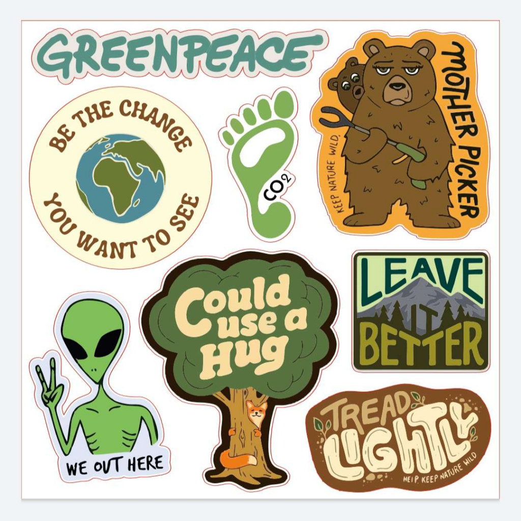 Jual Sticker Pack Vintage GreenPeace Vintage Nature Wild | Shopee Indonesia