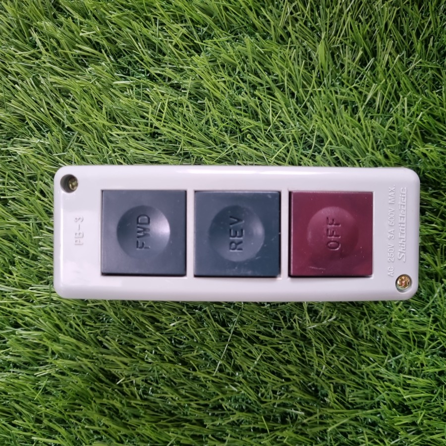 Jual Power Push button PB-3 elektrik (tombol maju,mundur dan off ...