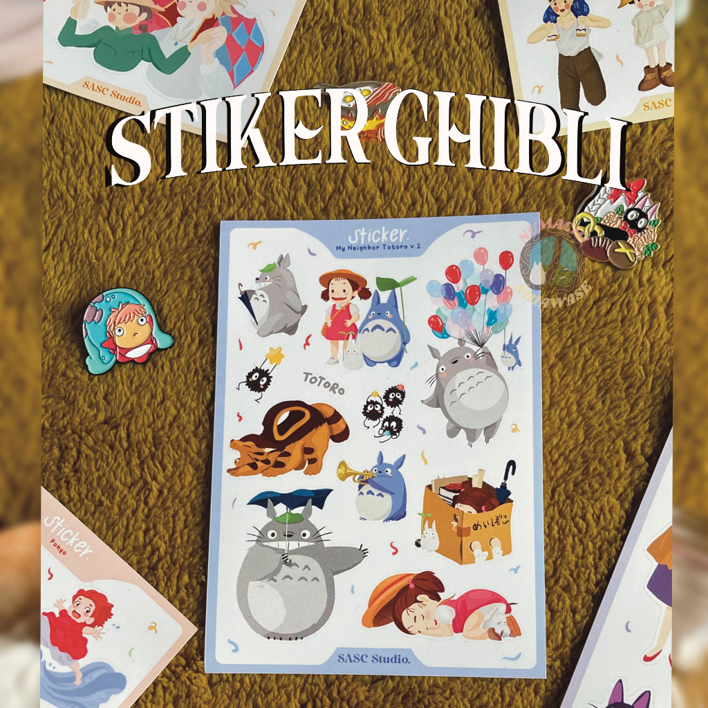 Jual KARAKTER GHIBLI STIKER KOLEKSI STATIONARY STICKER spirited away ...