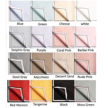 Jual Per Pack LEBIH MURAH [ 20 LEMBAR ] Kertas Bunga Frame Color Opp ...