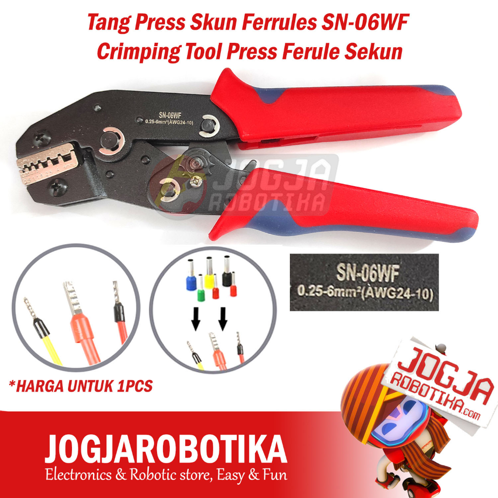 Jual Tang Press Skun Ferrules SN-06WF Crimping Tool Press Ferule Sekun ...