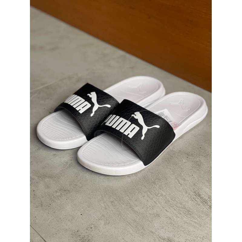 Jual PUMA POPCAT 20 LOGO POWER SLIDE SENDAL SANDAL SIZE 47 48 UKURAN ...