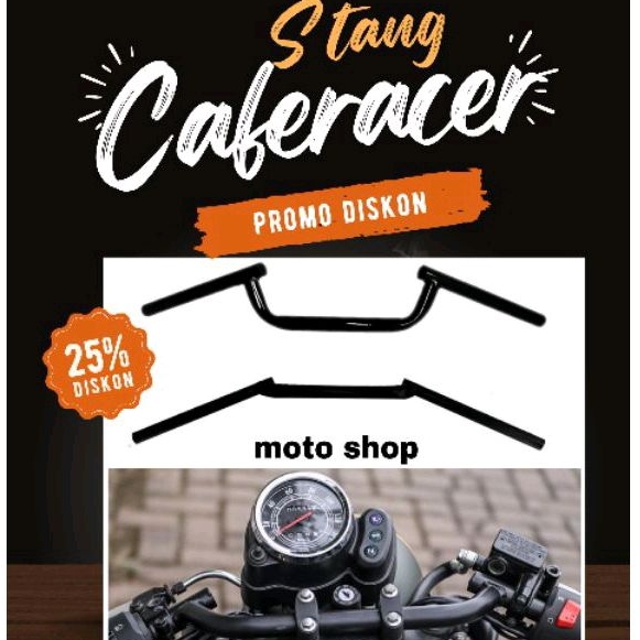 Jual stang clubman caferacer xsr155 w175 custom universal | Shopee ...