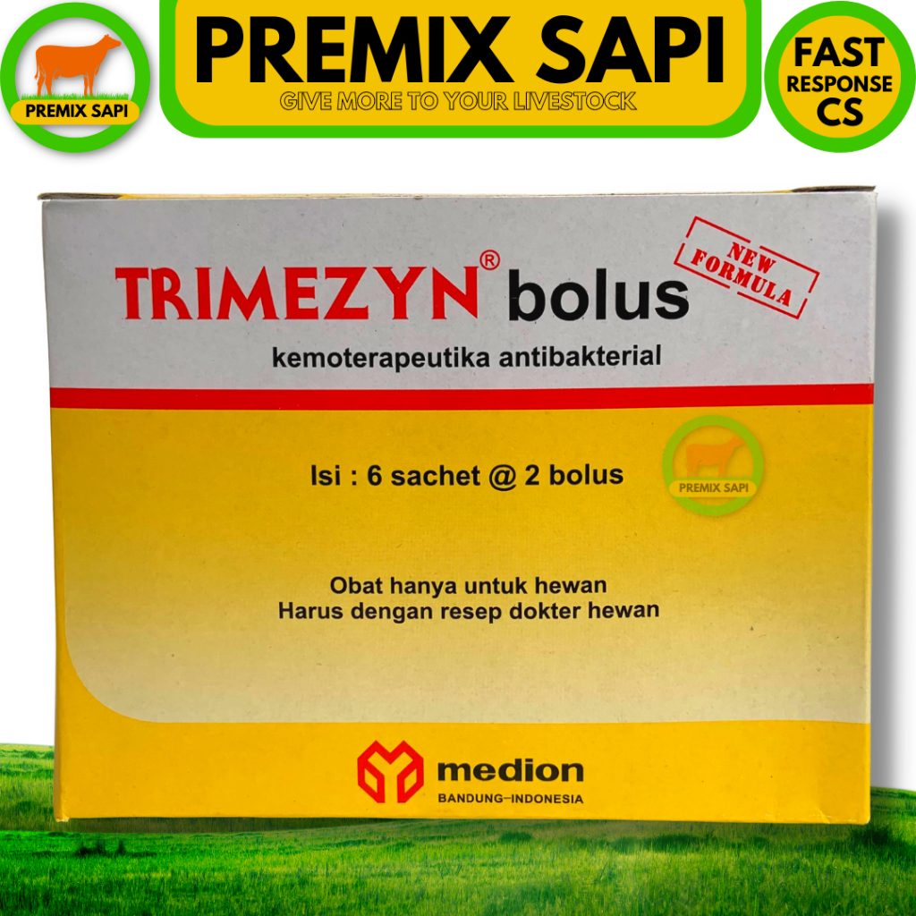 Jual TRIMEZYN BOLUS 6 BOLUS - Obat Pernafasan dan Pencernaan Diare ...